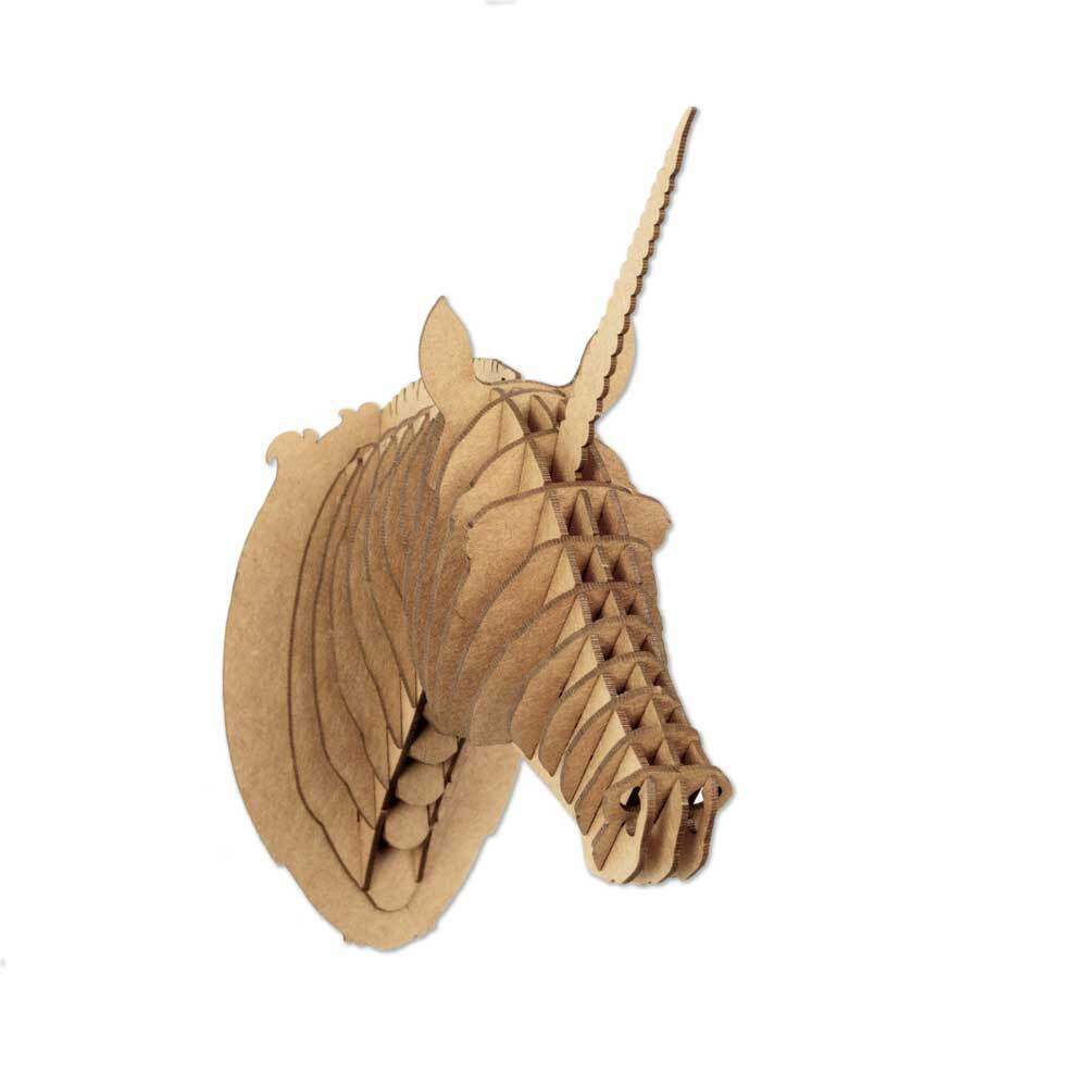 Cardboard Safari - Merlin Unicorn Mailable Nano Animal Heads | The ...
