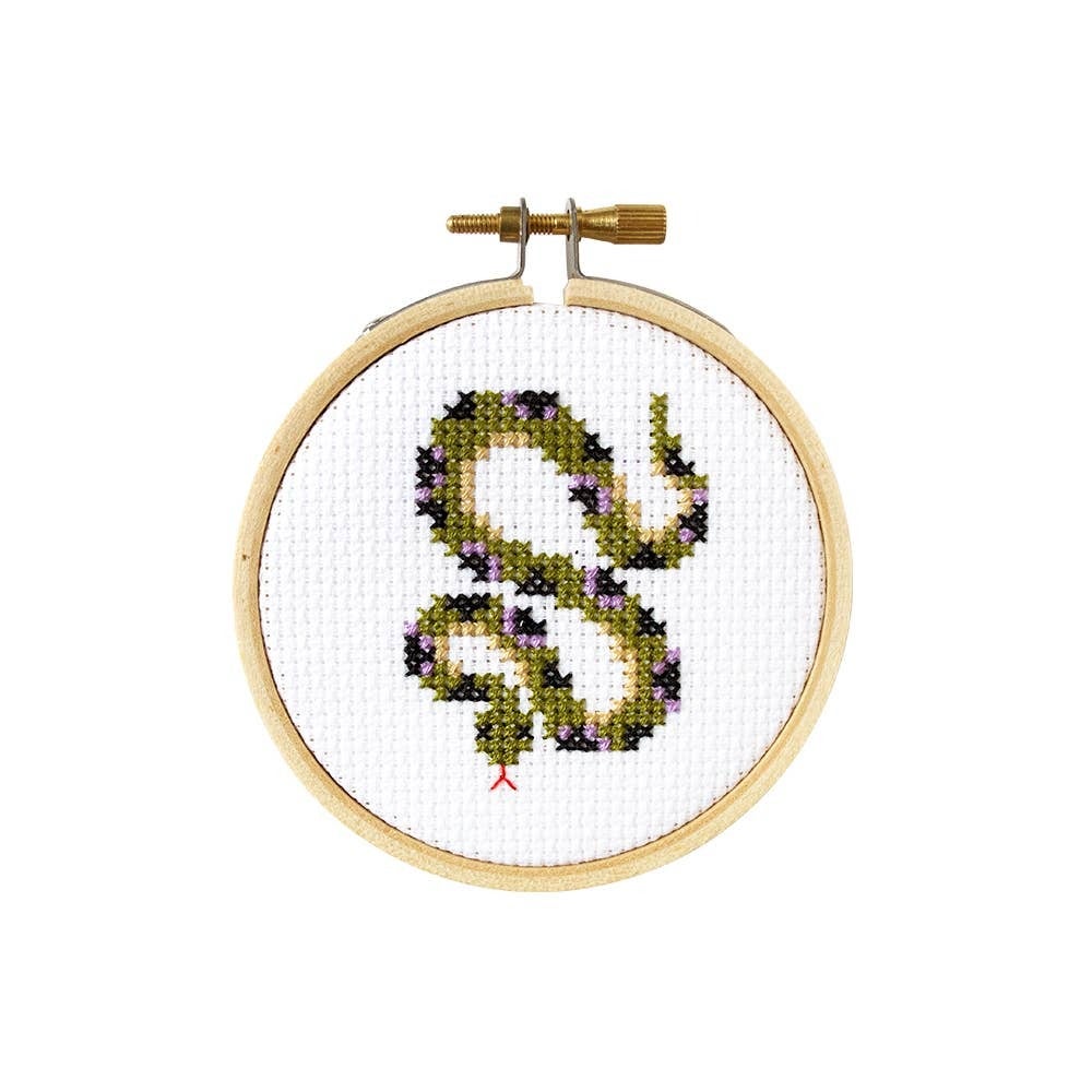 The Stranded Stitch - Snake DIY Mini Cross Stitch Kit | The Purple ...